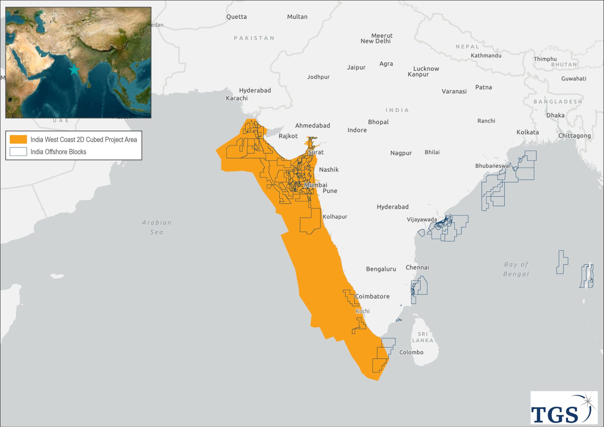 TGS Reveals Seismic Project in West Coast India - Energy Analytics ...